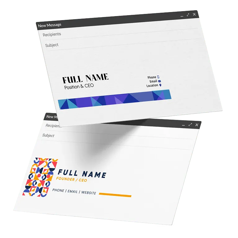 Email Signatures | Create Free Email Signatures In Seconds - | Design.com