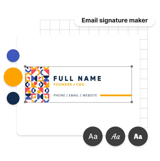 Email Signatures | Create Free Email Signatures In Seconds - | Design.com