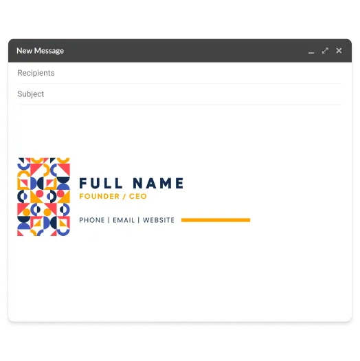 Email Signatures | Create Free Email Signatures In Seconds - | Design.com