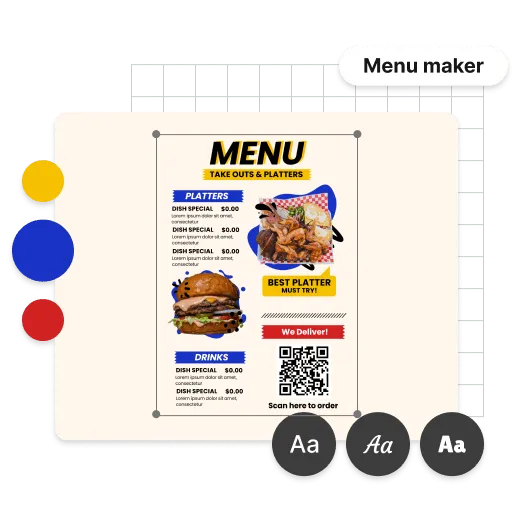 Menus | Create Free Menus In Minutes - | Design.com