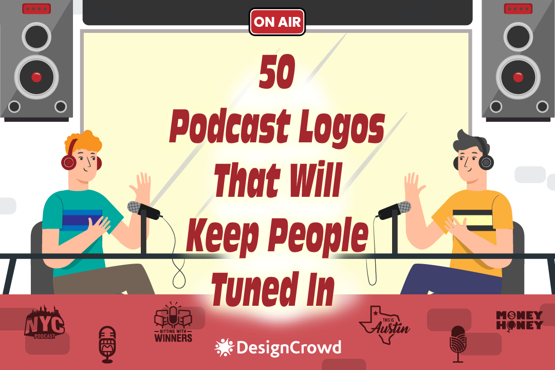 50 Podcast Logos That Will Keep People Tuned in - BrandCrowd Blog ...