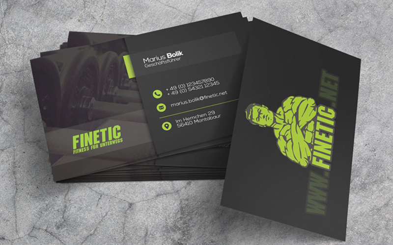 40 Fitness Business Cards for Gyms and Trainers - BrandCrowd Blog ...