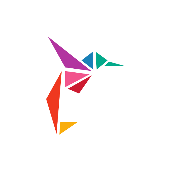 origami bird logo