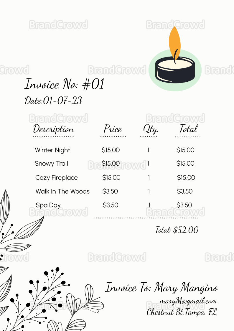 A Guide to Creating Professional Invoices - BrandCrowd Blog | BrandCrowd