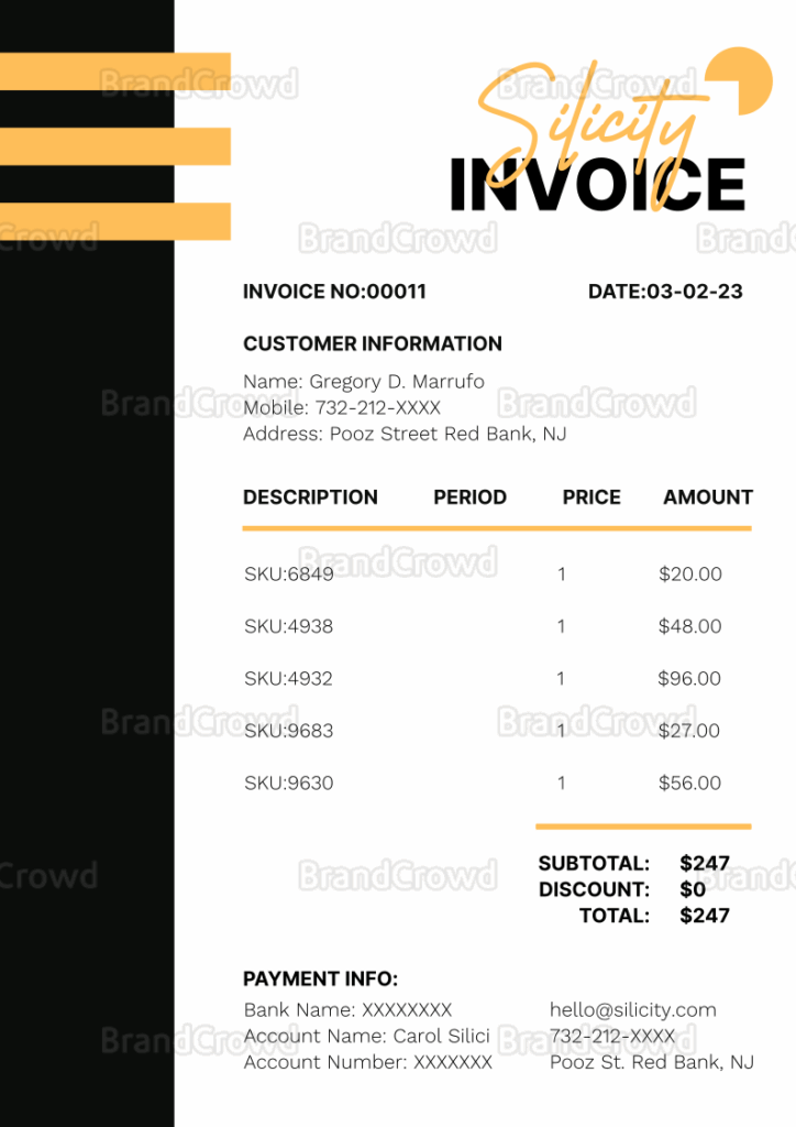 A Guide to Creating Professional Invoices - BrandCrowd Blog | BrandCrowd