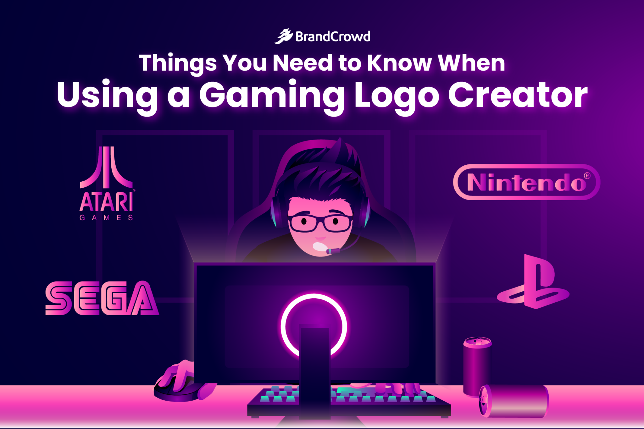 Things You Need to Know When Using a Gaming Logo Creator | BrandCrowd blog