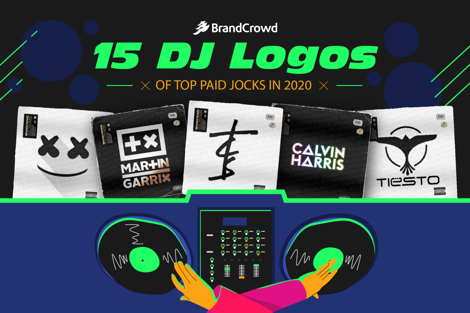 44 DJ Logos That Will Get You The Gigs | BrandCrowd blog
