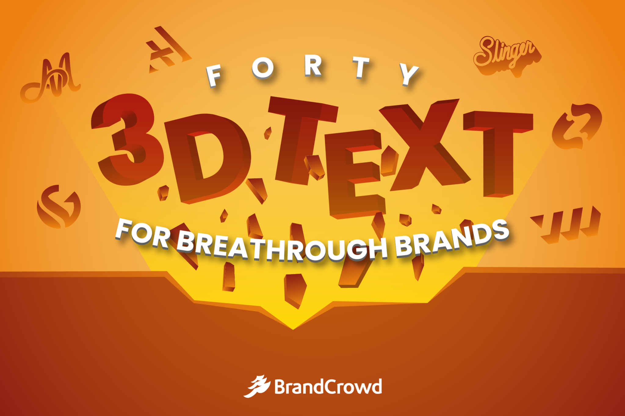 40 3D Text Logos for Breakthrough Brands | BrandCrowd blog