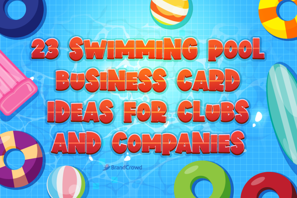 23 Swimming Pool Business Card Ideas for Clubs and Companies ...