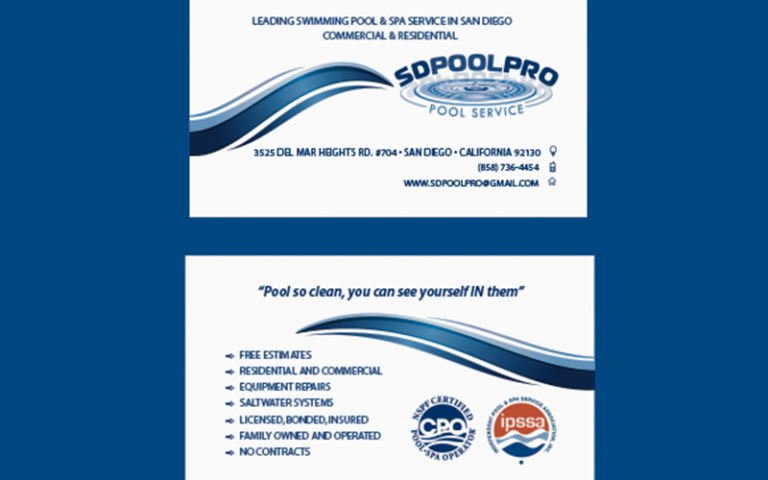 23 Swimming Pool Business Card Ideas for Clubs and Companies ...