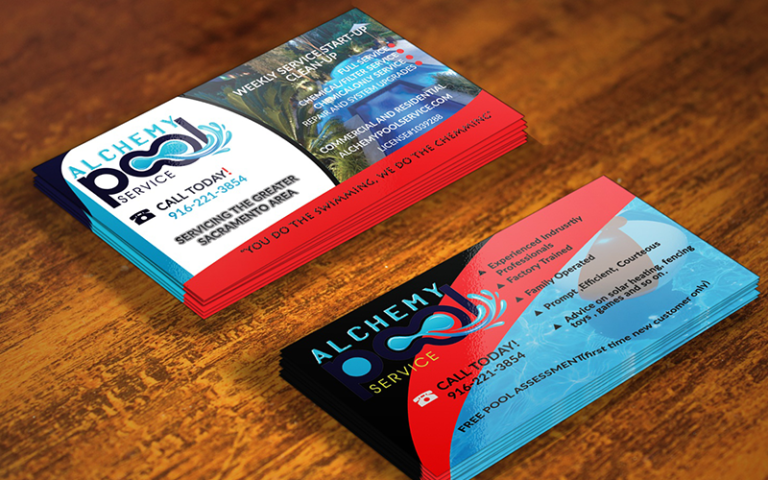 23 Swimming Pool Business Card Ideas for Clubs and Companies ...
