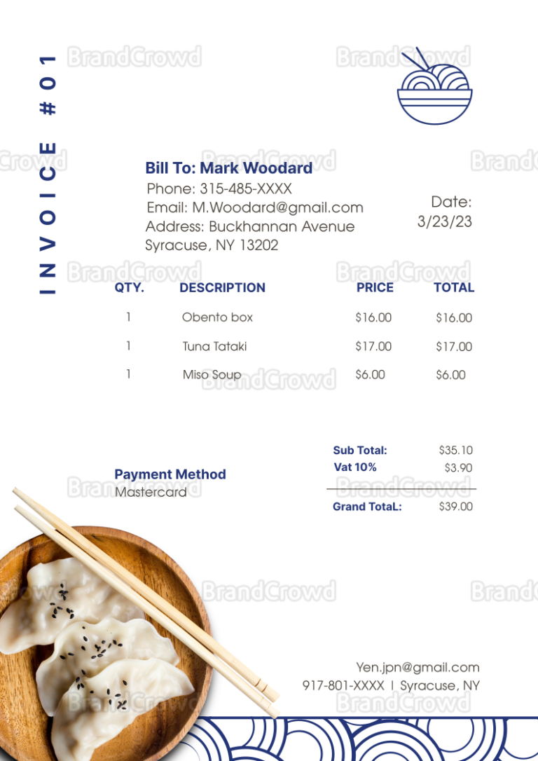 A Guide to Creating Professional Invoices | BrandCrowd blog