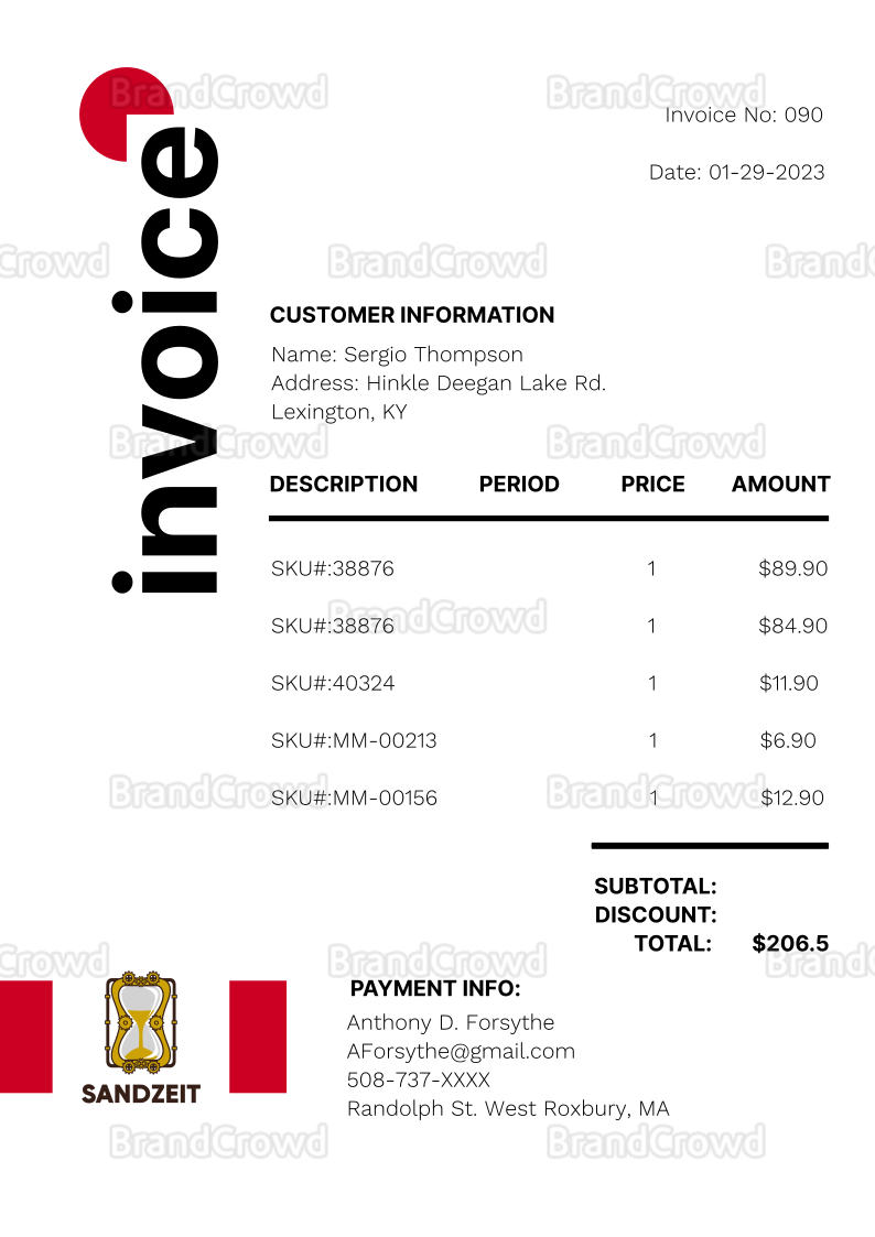 A Guide to Creating Professional Invoices | BrandCrowd blog