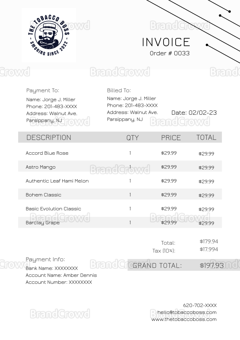 A Guide to Creating Professional Invoices | BrandCrowd blog