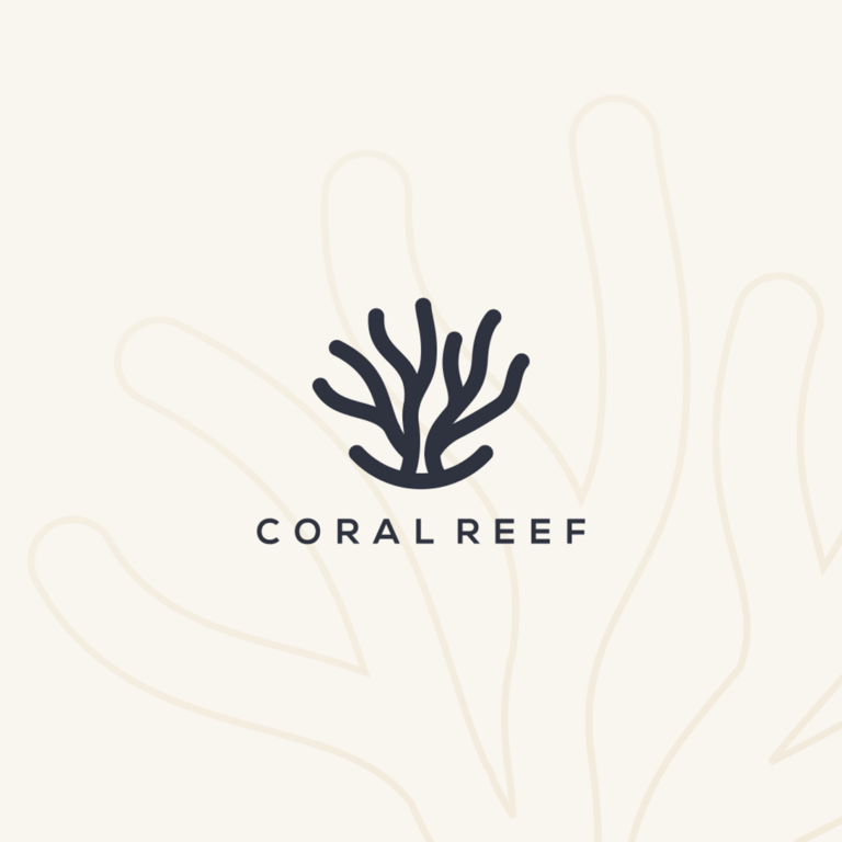 Dive into Design: 69 Top Coral Logos for Aquatic Businesses ...