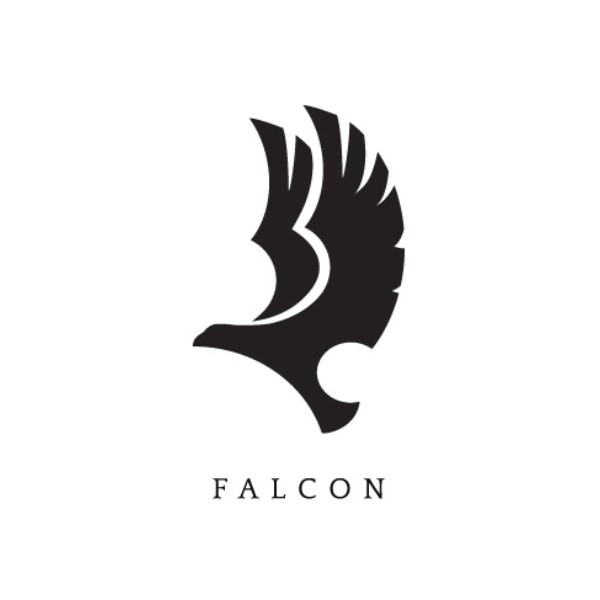 Falcon Logo Awesome Falcon Logo Design Royalty Free Vector Image