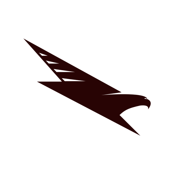 Falcon Bird Logo Falcon Eagle Bird Logo Template Vector Icon Stock