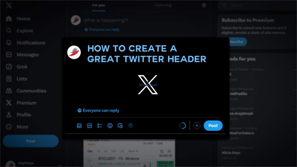 How To Create a Great Twitter (X) Header | BrandCrowd blog